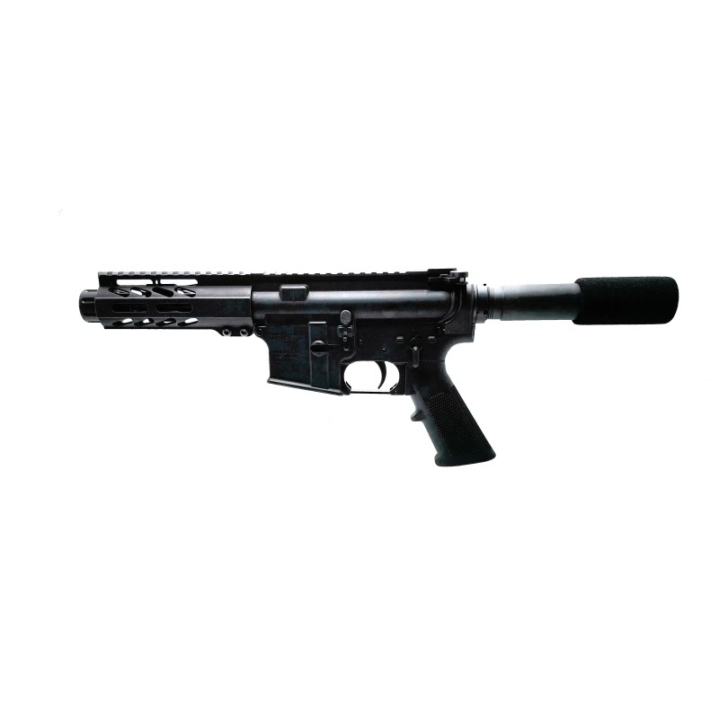Konza Guns Micro Mayhem 300 AAC Blackout 5" Pistol W Flash Can