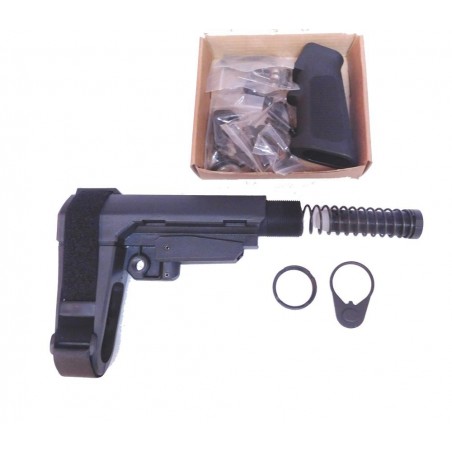 KG AR15 Pistol Lower Completion Kit With SB Tactical SB3 Brace