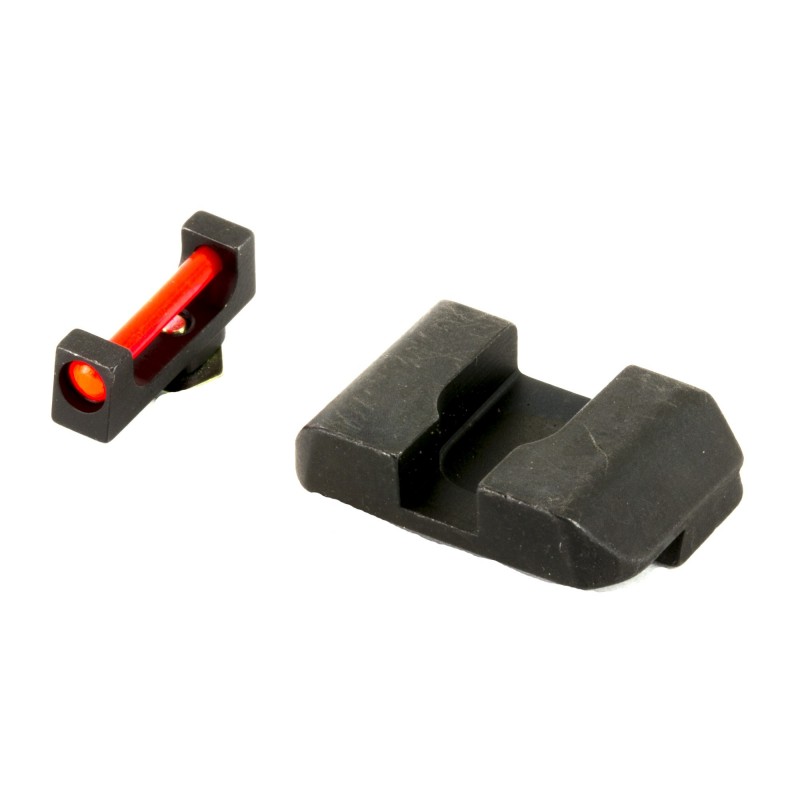 AmeriGlo GLOCK 17 19 22 23 26 27 Sight Set Red Fiber Front/Black Rear ...
